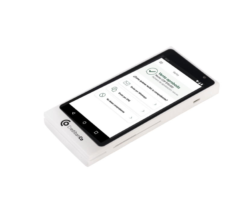 Recibe pagos con un Datáfono Inteligente Plus I Credibanco