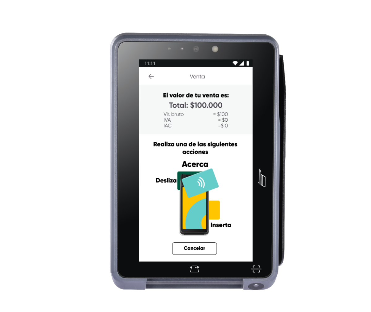 Recibe pagos con un Datáfono Inteligente Plus I Credibanco